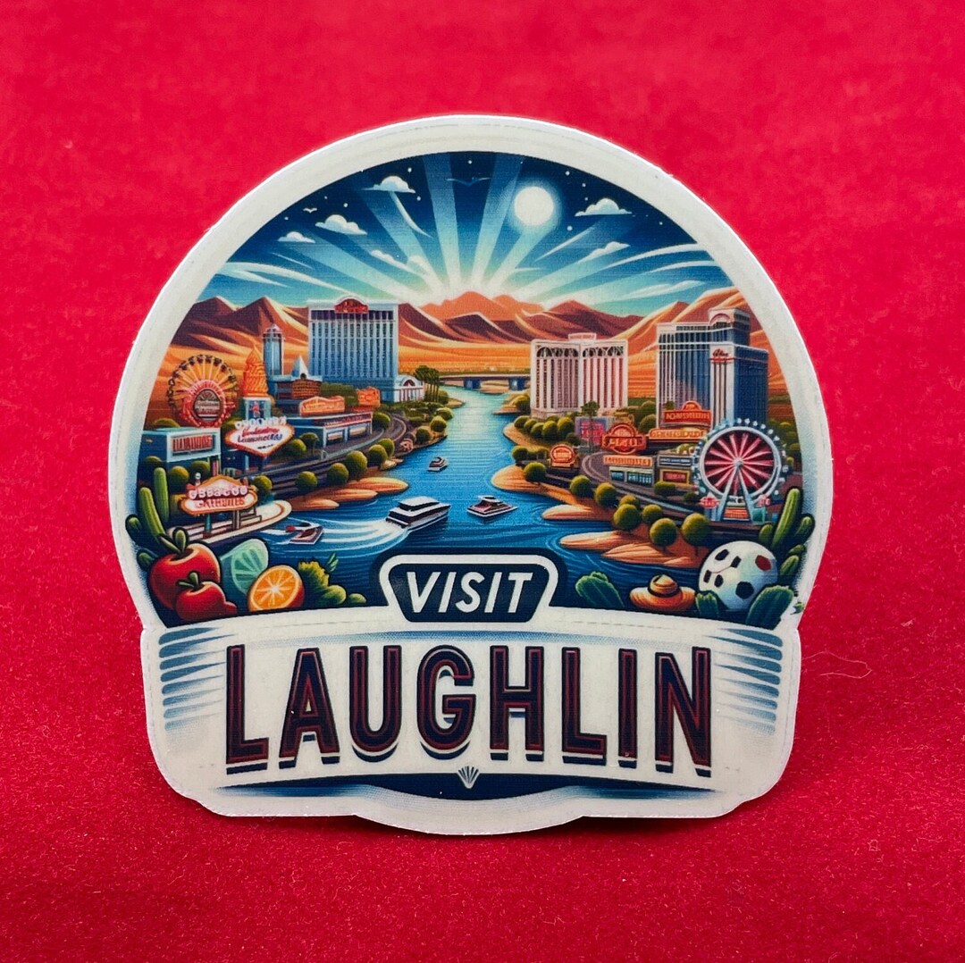 Laughlin, Nevada, Stickers, Weatherproof Sticker, Travel Journal ...