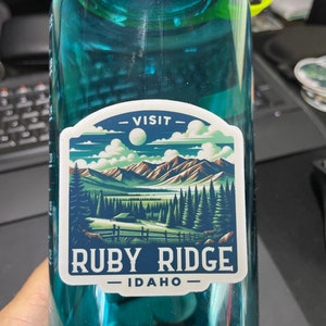 Ruby Ridge, Idaho, Stickers, Weatherproof Sticker, Travel Journal ...
