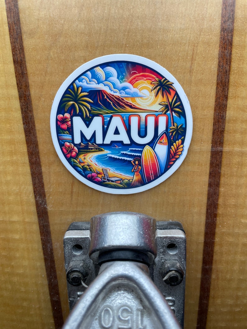 Maui Maui Travel Travel Decal Waterproof Sticker Maui Travel Sticker ...