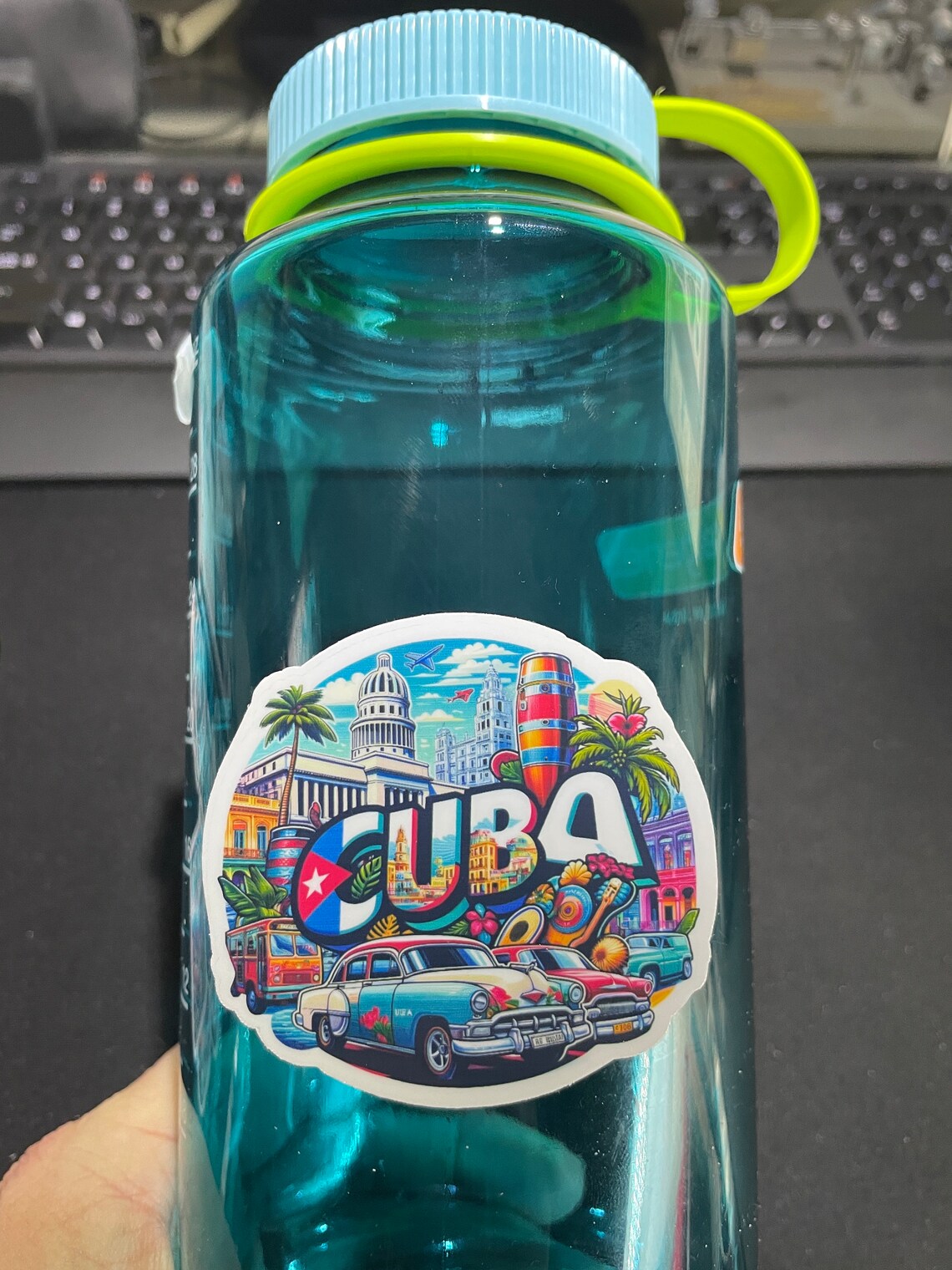 Cuba Travel Sticker // Cuban Decal for Suitcase, Laptop, Car or Water ...