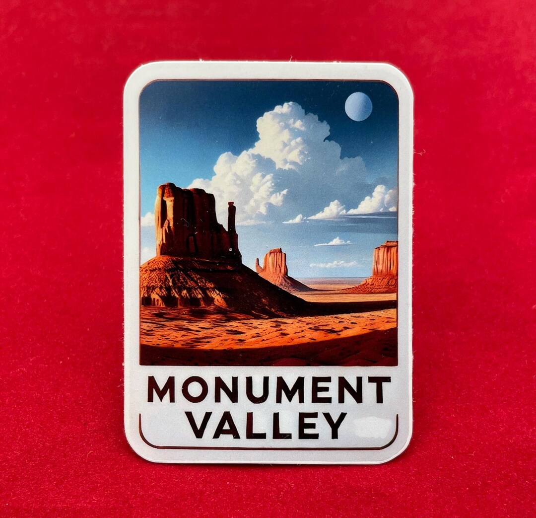 Monument Valley, Stickers, Weatherproof Sticker, Travel Journal ...