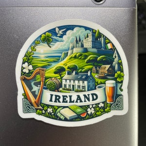 Ireland, Stickers, Weatherproof Sticker, Travel Journal, Suitcase ...