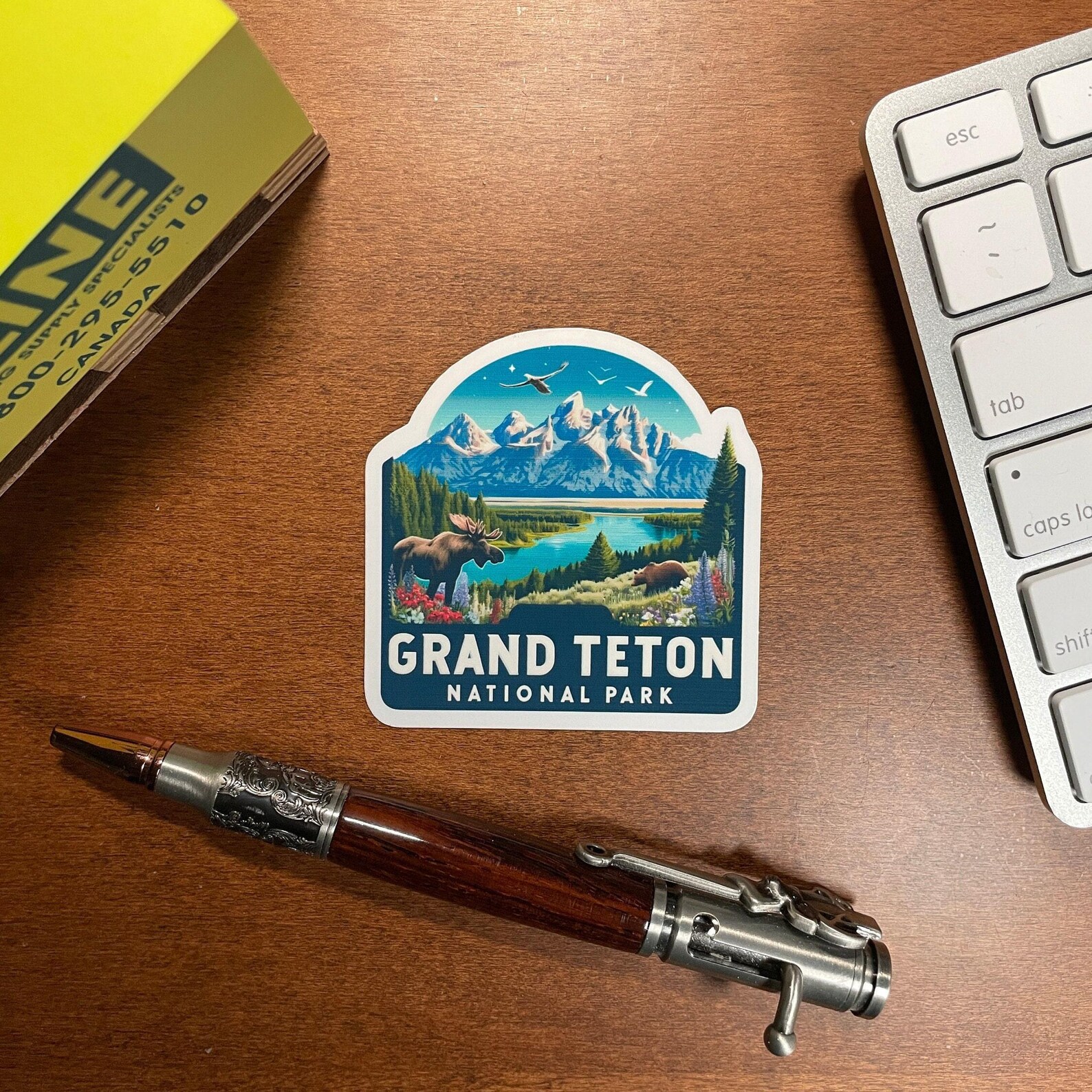 Grand Teton National Park, Stickers, Weatherproof Sticker, Travel ...