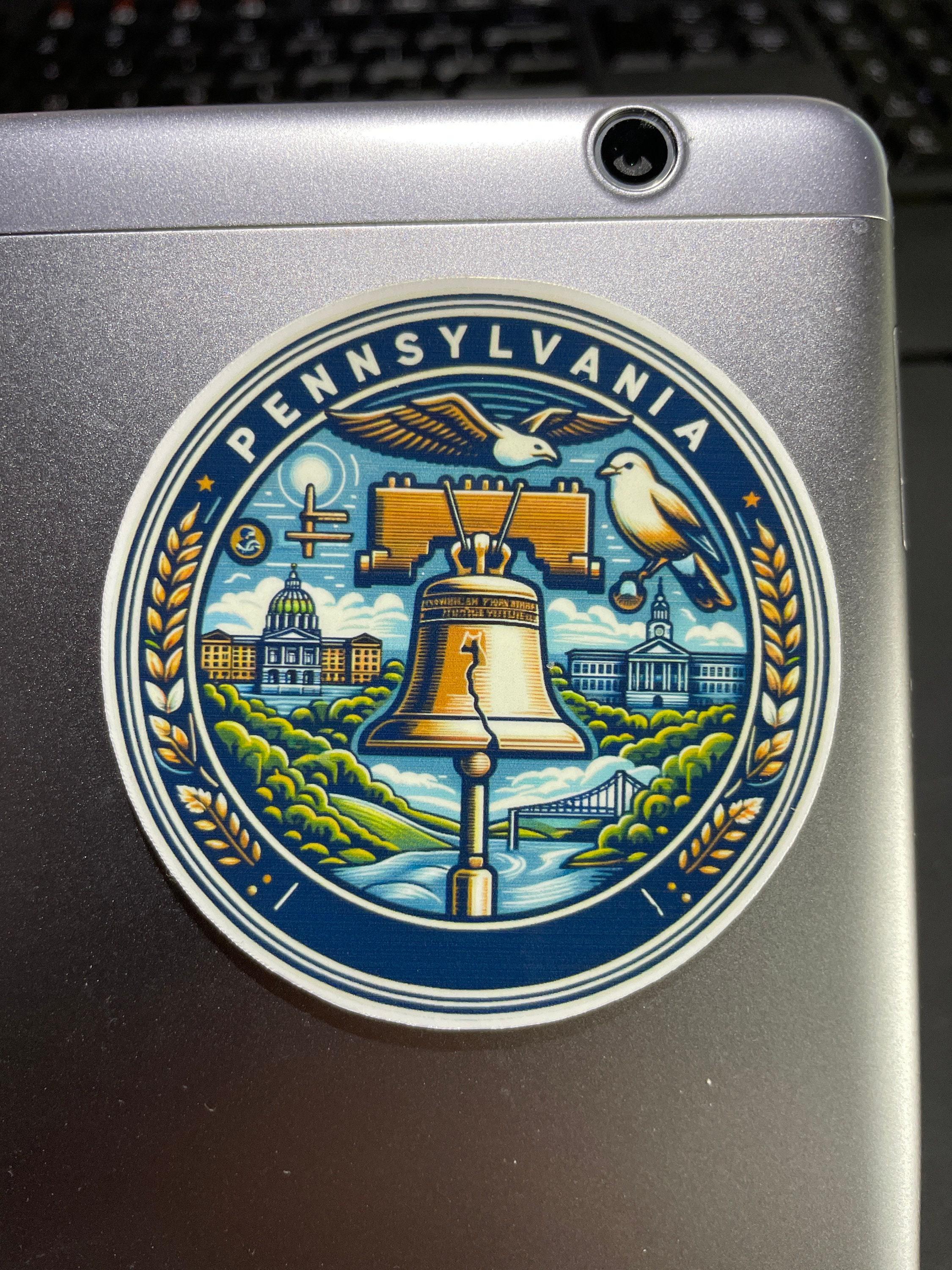 Pennsylvania, Stickers, Weatherproof Sticker, Travel Journal, Suitcase ...