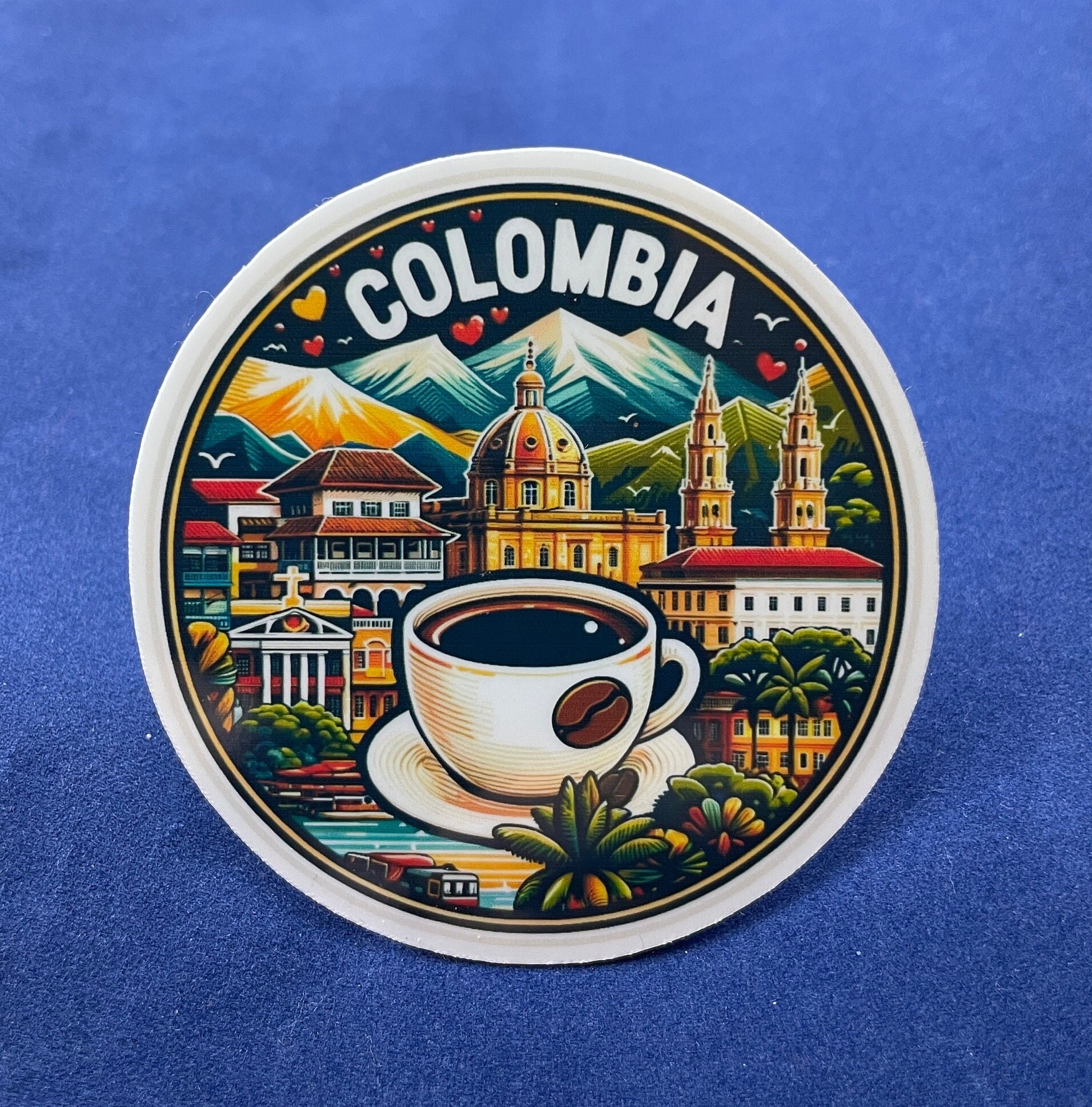Colombia, Stickers, Weatherproof Sticker, Travel Journal, Suitcase ...