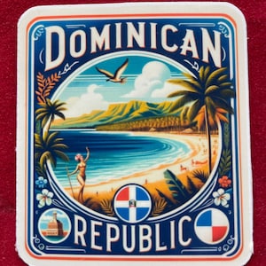 Dominican Republic | Dominican Republic | | Waterproof Sticker ...