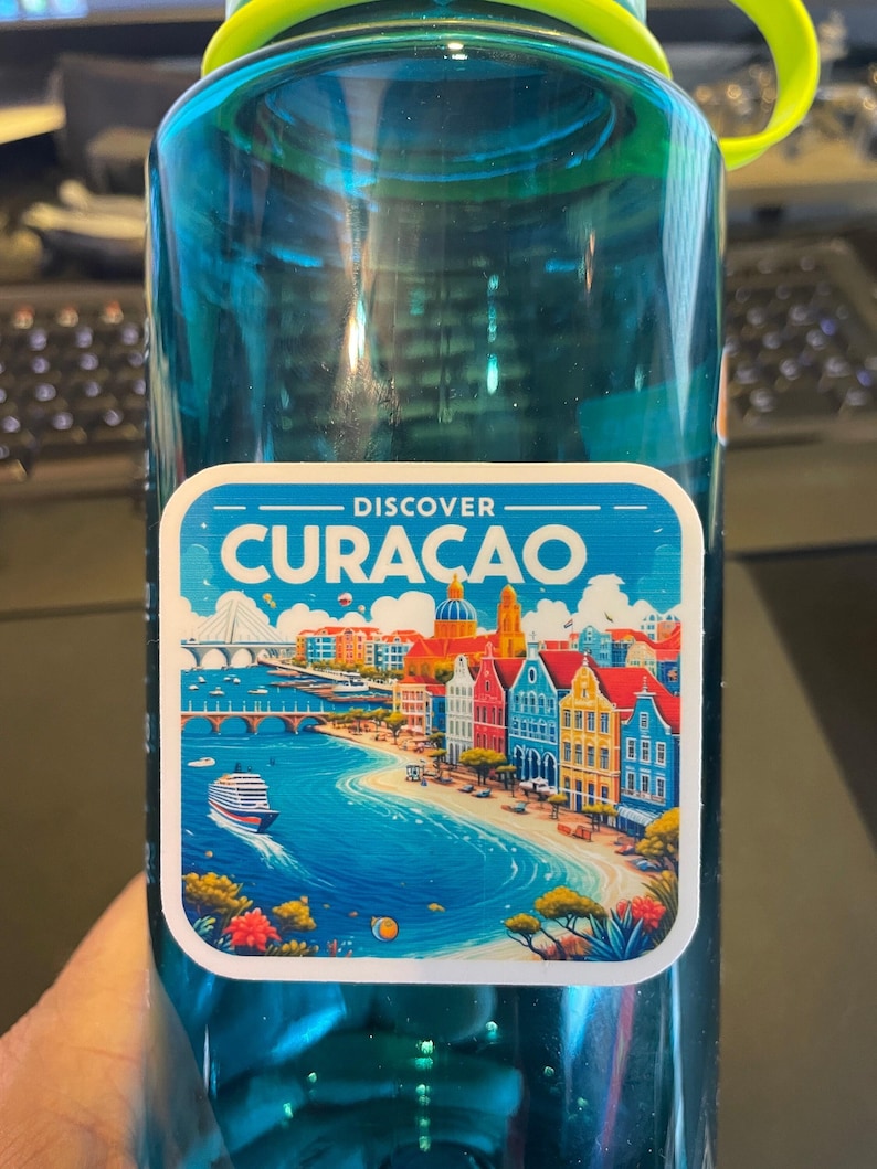 Curacao, Stickers, Weatherproof Sticker, Travel Journal, Suitcase ...
