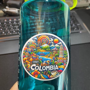 Colombia, Stickers, Weatherproof Sticker, Travel Journal, Suitcase ...