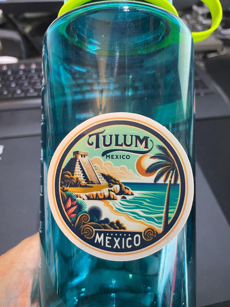 Tulum, Mexico, Stickers, Weatherproof Sticker, Travel Journal, Suitcase ...