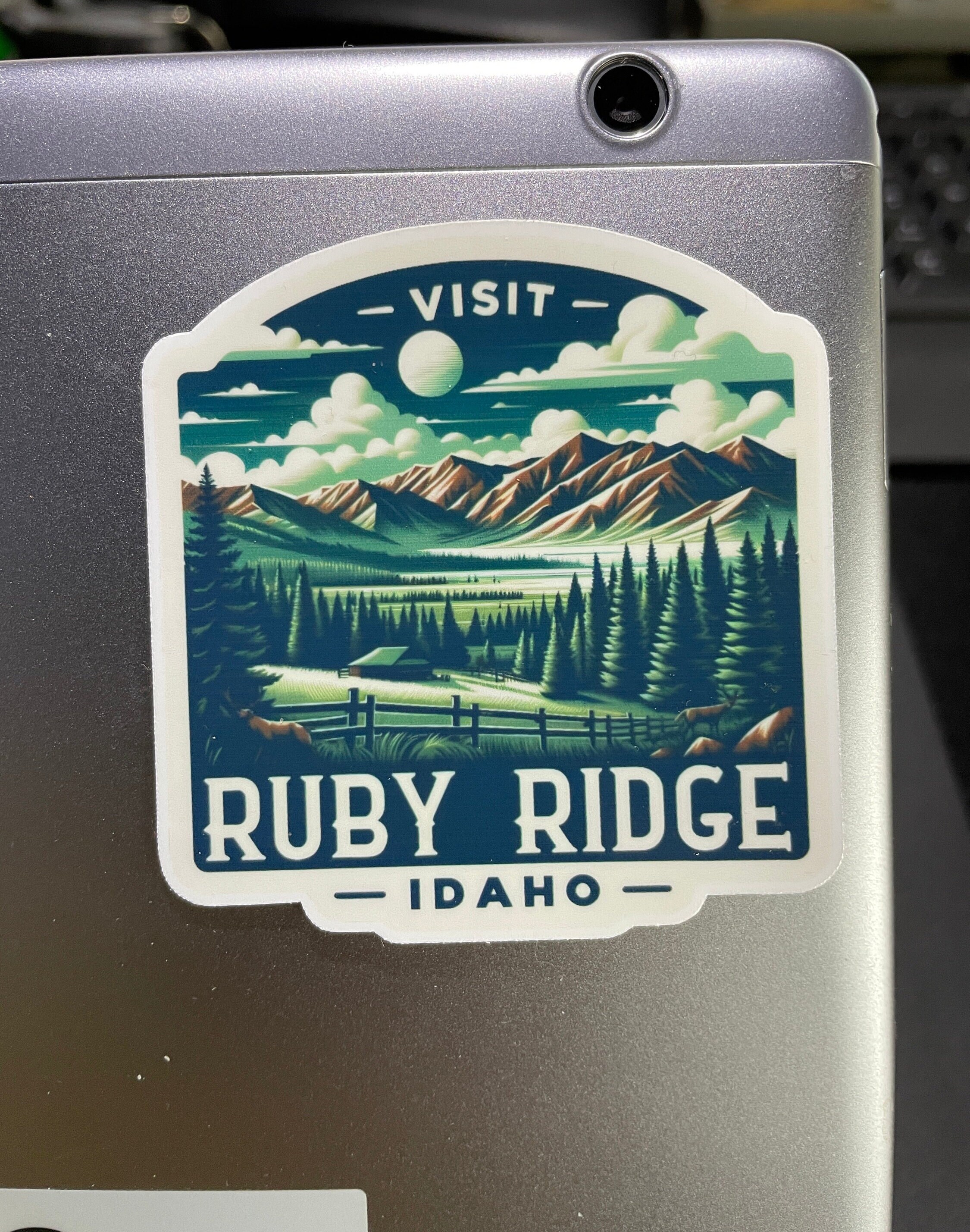 Ruby Ridge, Idaho, Stickers, Weatherproof Sticker, Travel Journal ...