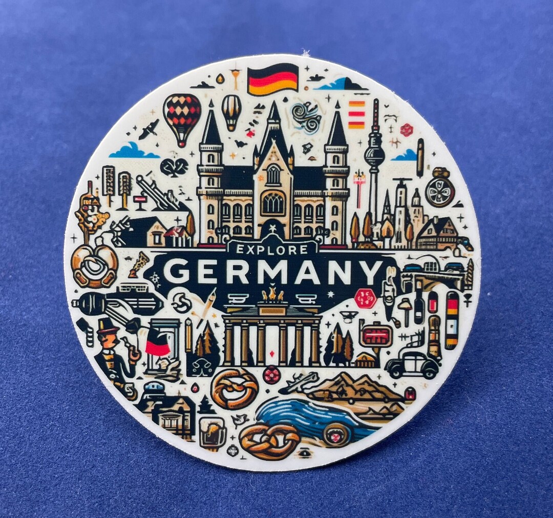 Germany, Stickers, Weatherproof Sticker, Travel Journal, Suitcase ...