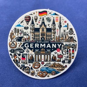 Germany, Stickers, Weatherproof Sticker, Travel Journal, Suitcase ...