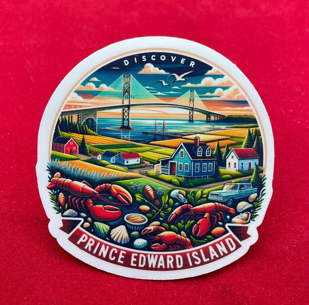 Pei,prince Edward Island, Stickers, Weatherproof Sticker, Travel ...