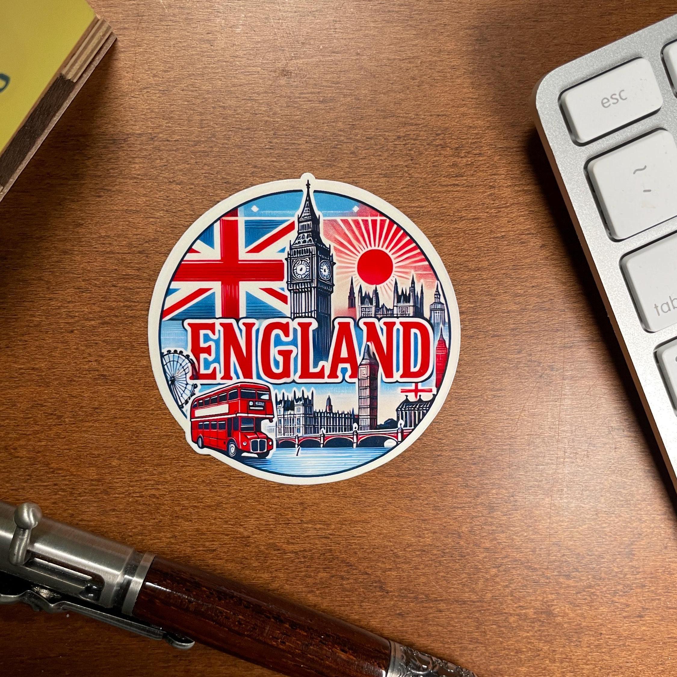 England, Stickers, Weatherproof Sticker, Travel Journal, Suitcase ...