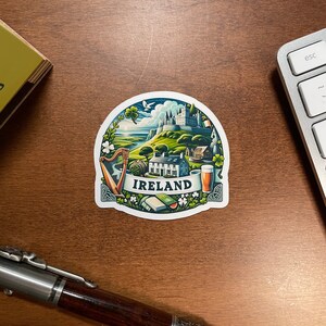 Ireland, Stickers, Weatherproof Sticker, Travel Journal, Suitcase ...