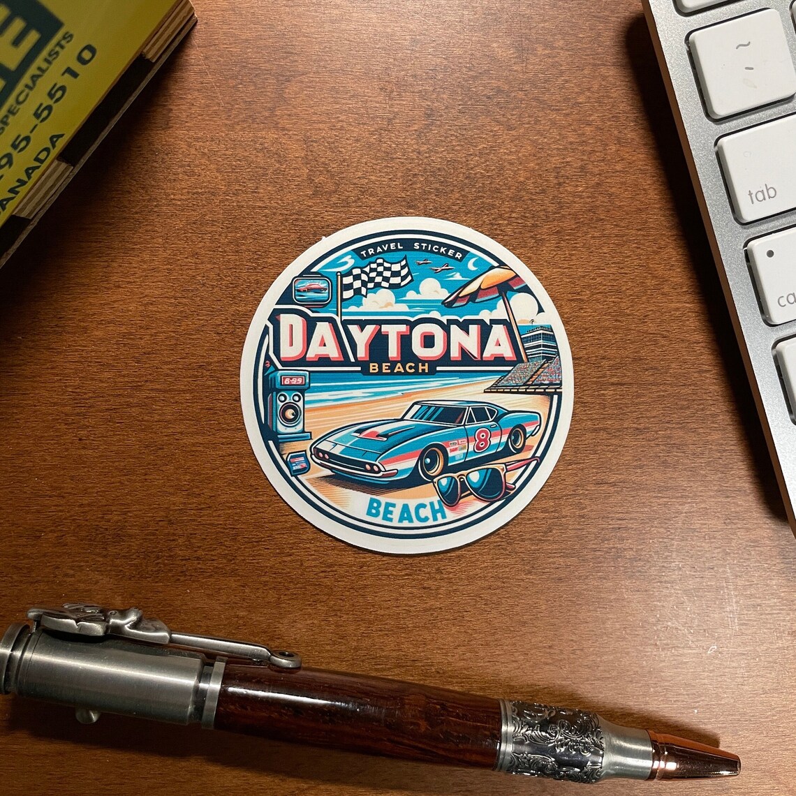 Daytona Beach, Stickers, Weatherproof Sticker, Travel Journal, Suitcase ...