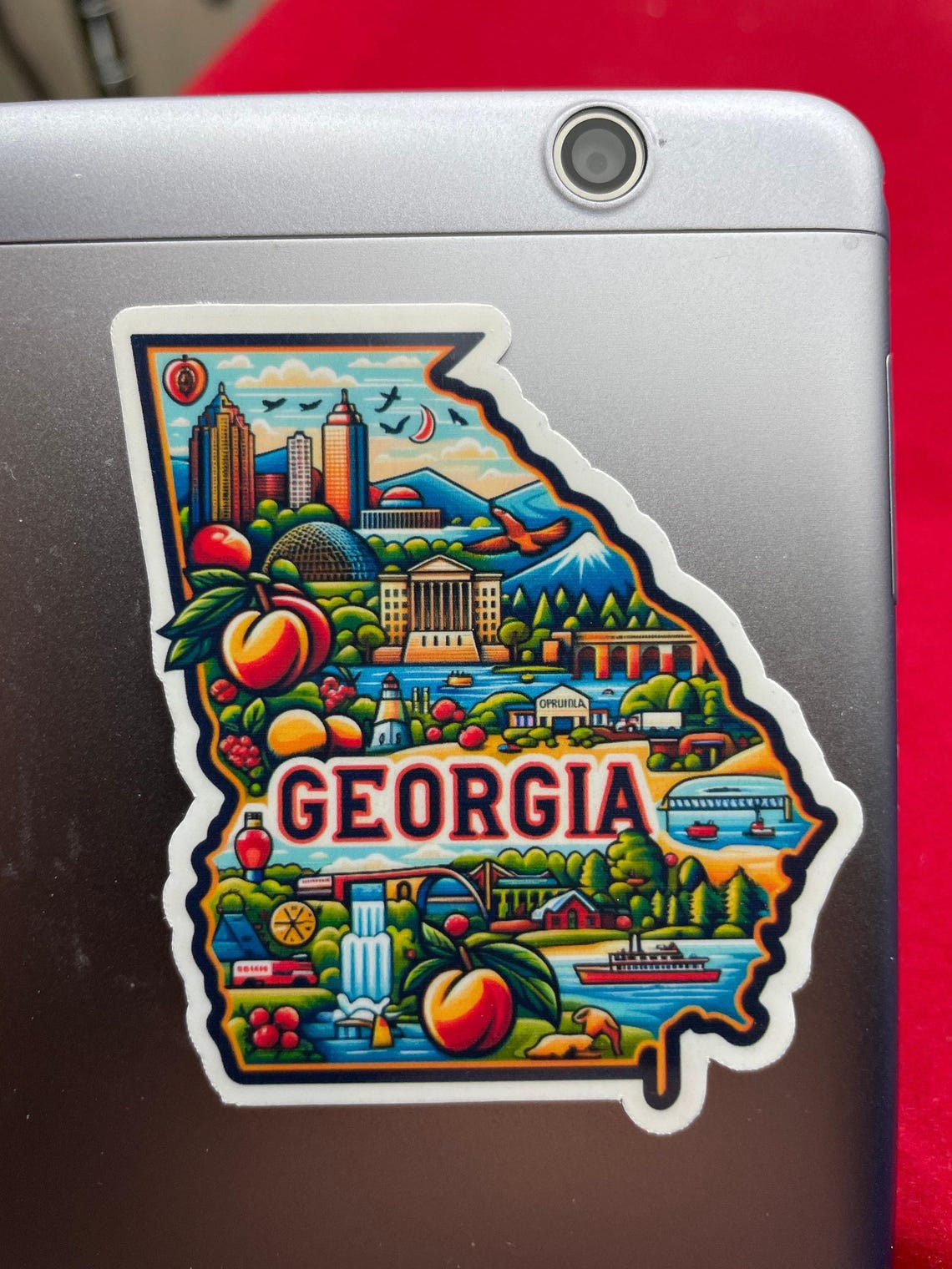 Georgia, Stickers, Weatherproof Sticker, Travel Journal, Suitcase ...