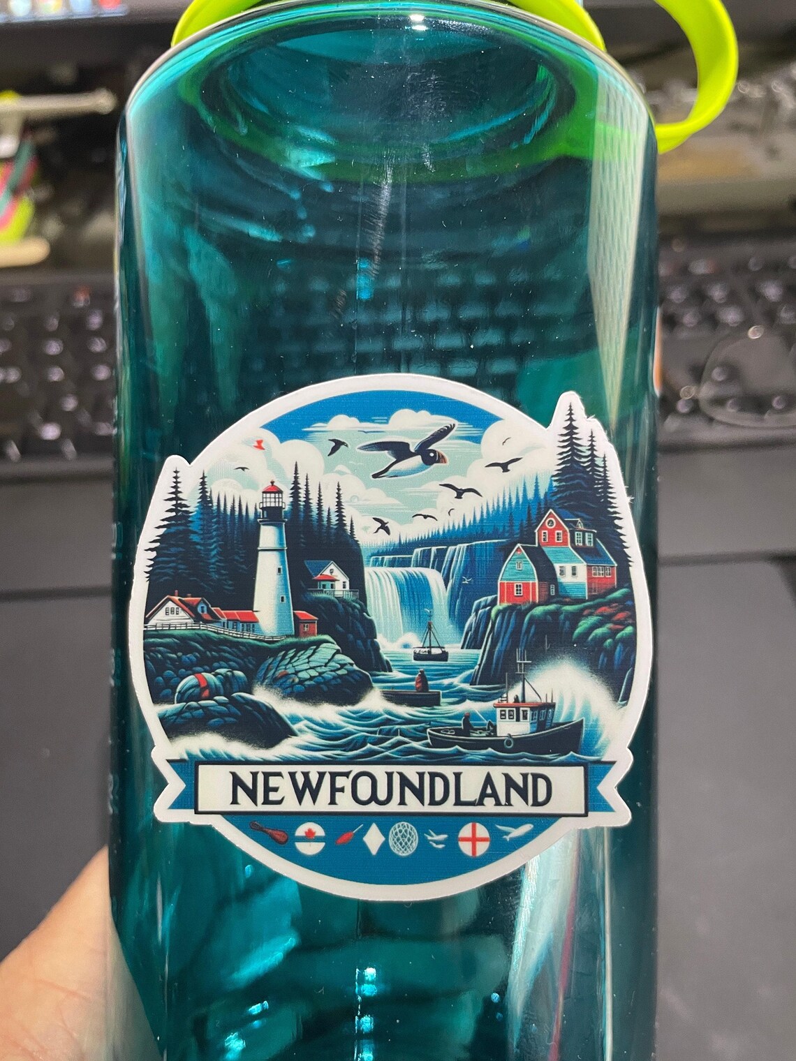 Newfoundland, Stickers, Weatherproof Sticker, Travel Journal, Suitcase ...