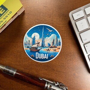 Dubai, Stickers, Weatherproof Sticker, Travel Journal, Suitcase Sticker ...