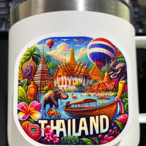 Thailand | Thailand Travel | Waterproof Sticker | Travel Sticker ...