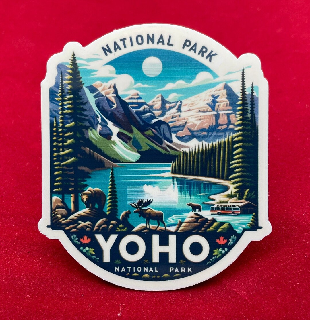 Yoho, National Park, Stickers, Weatherproof Sticker, Travel Journal ...