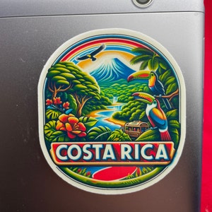 Costa Rica, Stickers, Weatherproof Sticker, Travel Journal, Suitcase ...