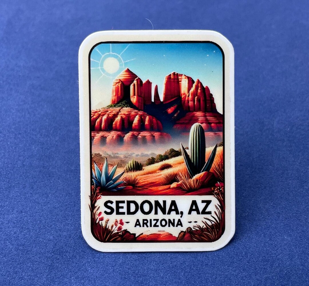 Sedona, Arizona, Stickers, Weatherproof Sticker, Travel Journal ...