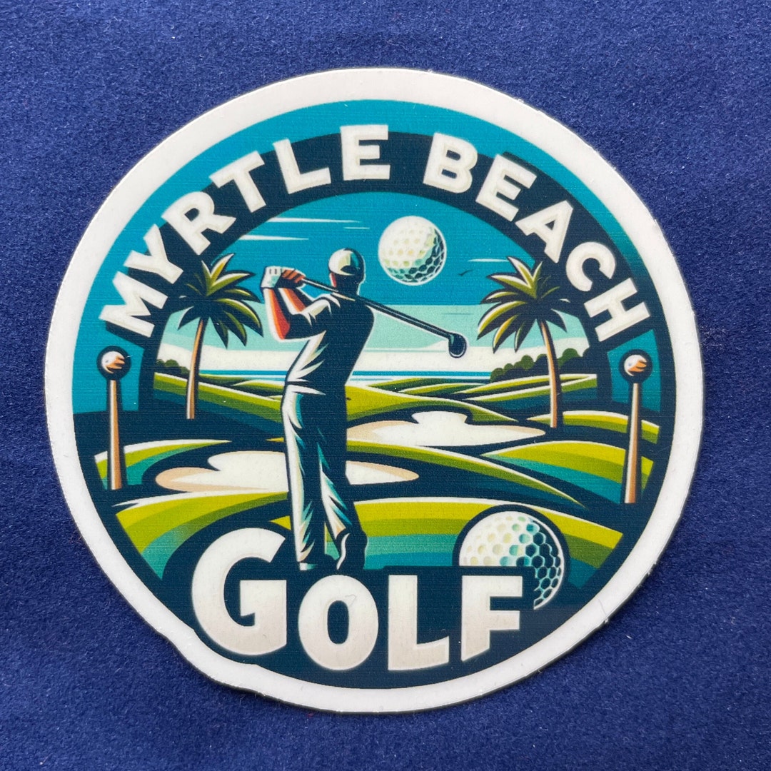 Myrtle Beach Golf | Myrtle Beach Golf Travel | Waterproof Sticker ...
