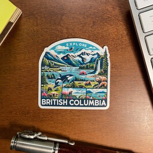 British Columbia, Stickers, Weatherproof Sticker, Travel Journal ...