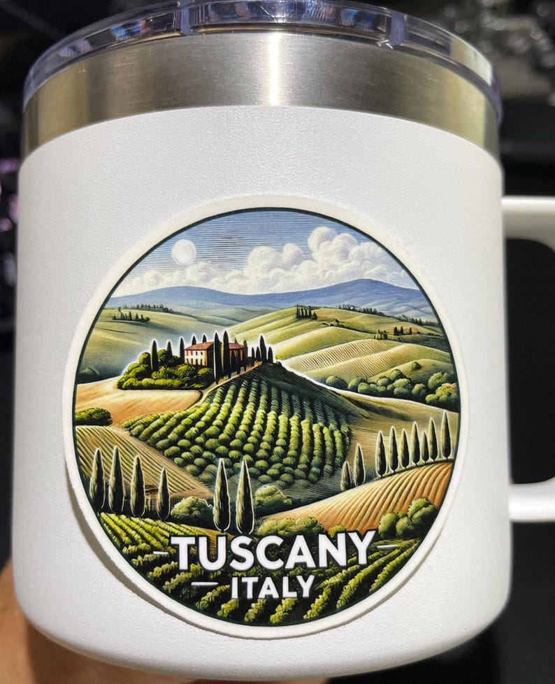 Tuscany, Italy, Stickers, Weatherproof Sticker, Travel Journal ...