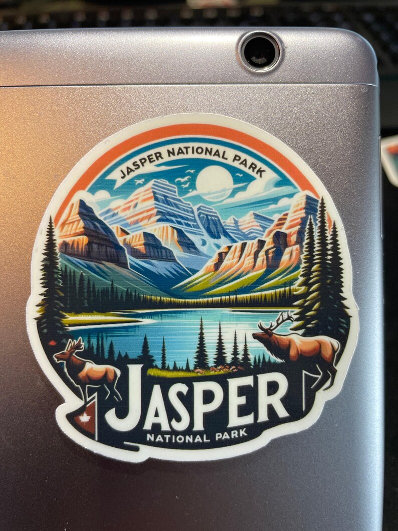 Jasper National Park, Stickers, Waterproof Sticker, Travel Journal ...