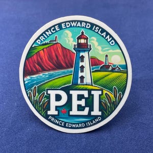 Pei,prince Edward Island, Stickers, Weatherproof Sticker, Travel ...