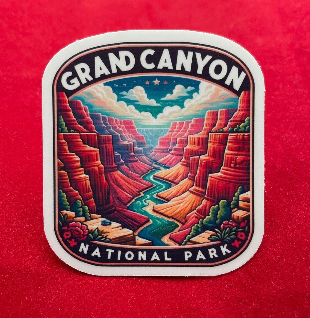 Grand Canyon, Stickers, Weatherproof Sticker, Travel Journal, Suitcase ...