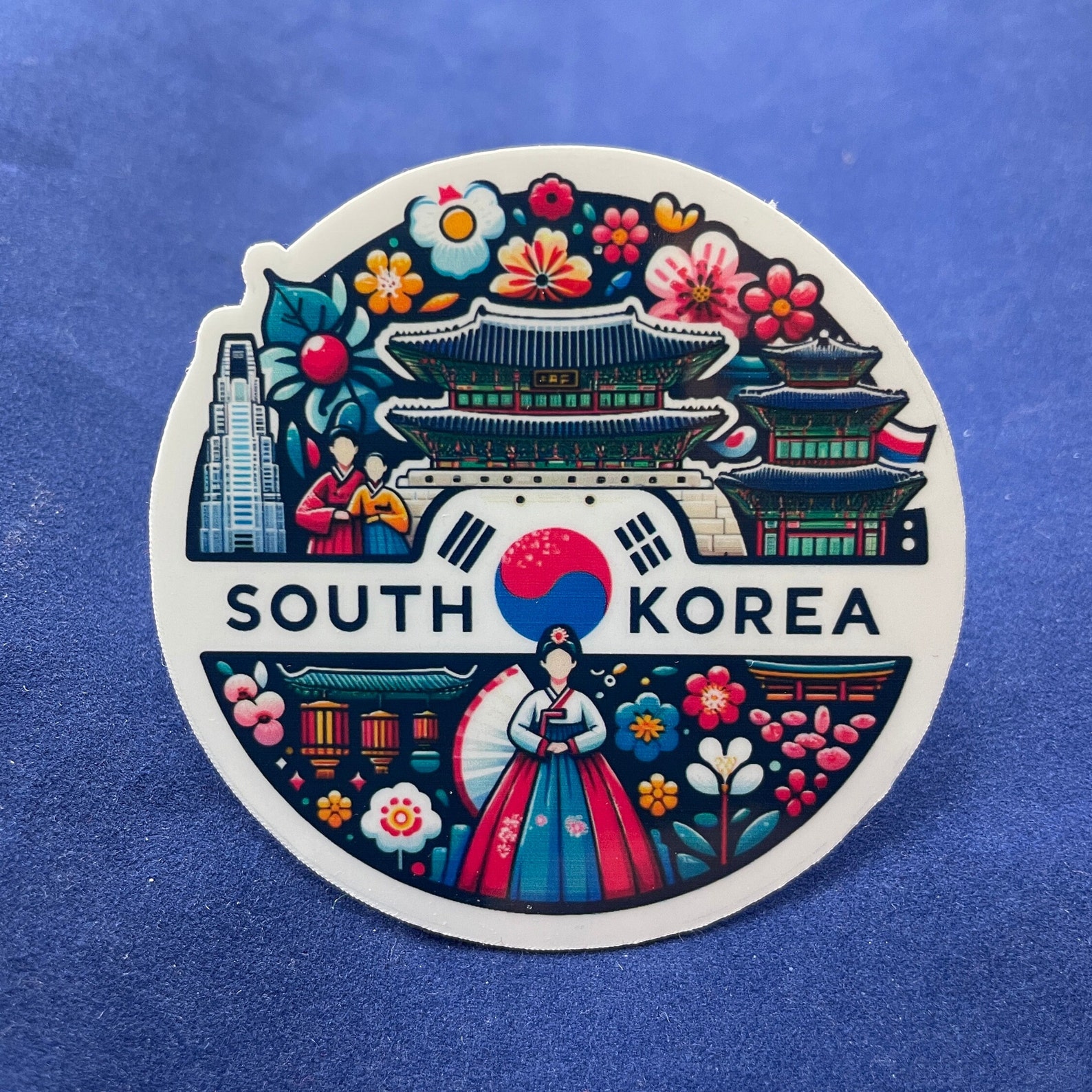 South Korea, Stickers, Weatherproof Sticker, Travel Journal, Suitcase ...
