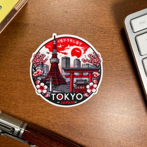 Tokyo, Stickers, Weatherproof Sticker, Travel Journal, Suitcase Sticker ...