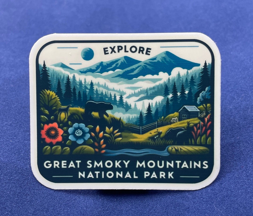 Great Smokey Mountains National Park, Stickers, Weatherproof Sticker ...