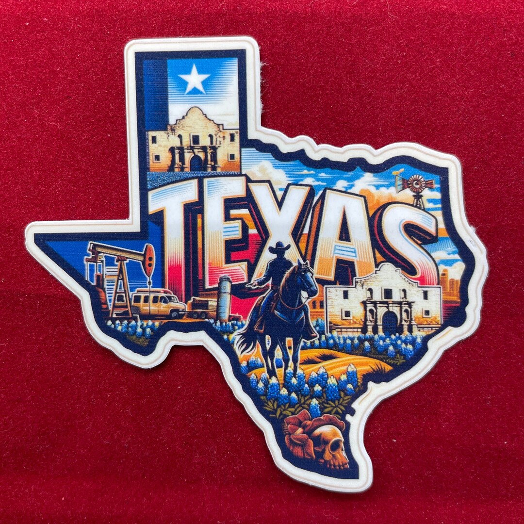 Texas | Texas Travel | Travel Decal | Waterproof Sticker | Texas Travel ...