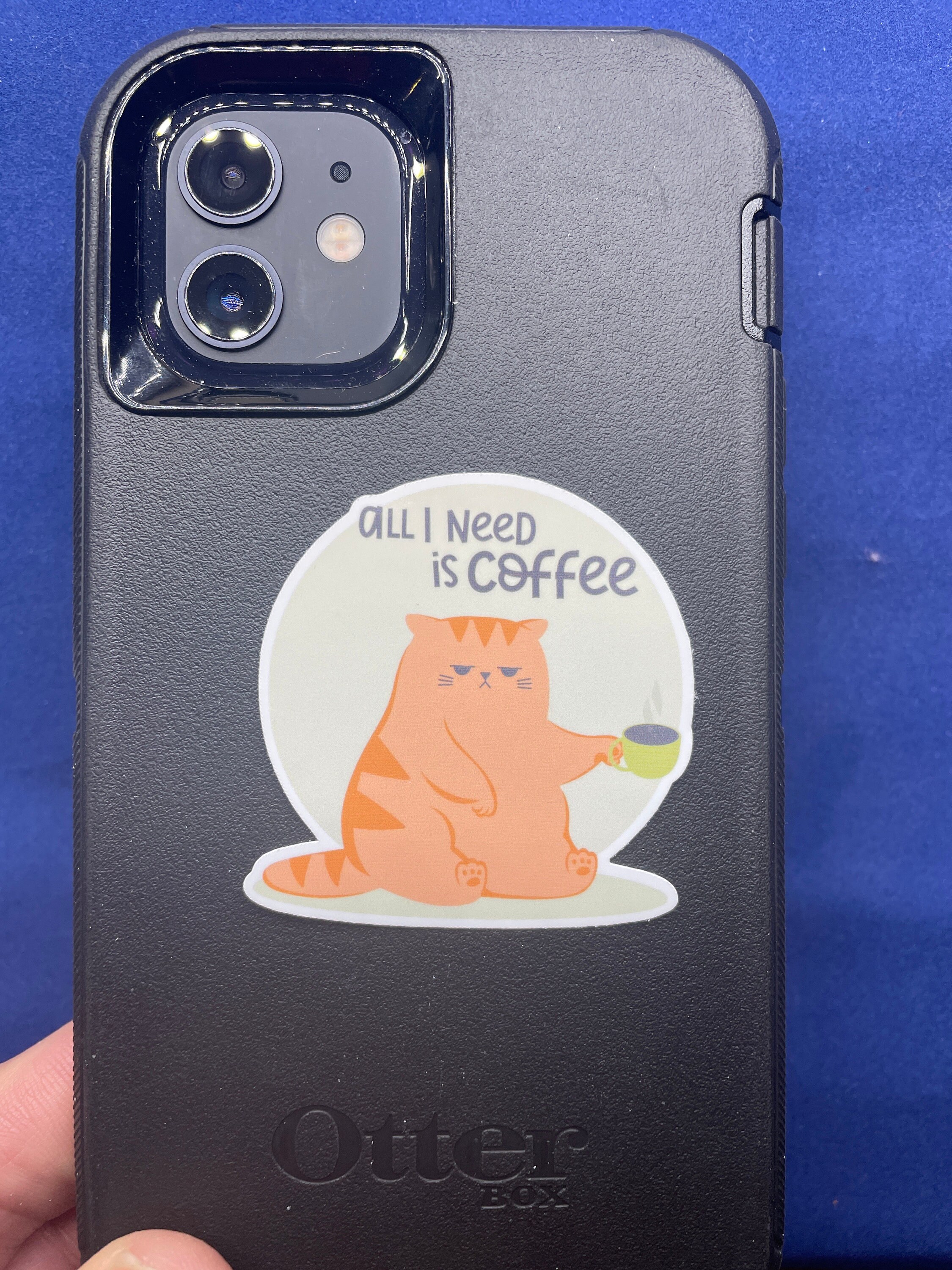 Cat Coffee Need Coffee Cat Sticker funny Cat Waterproof Sticker-funny ...