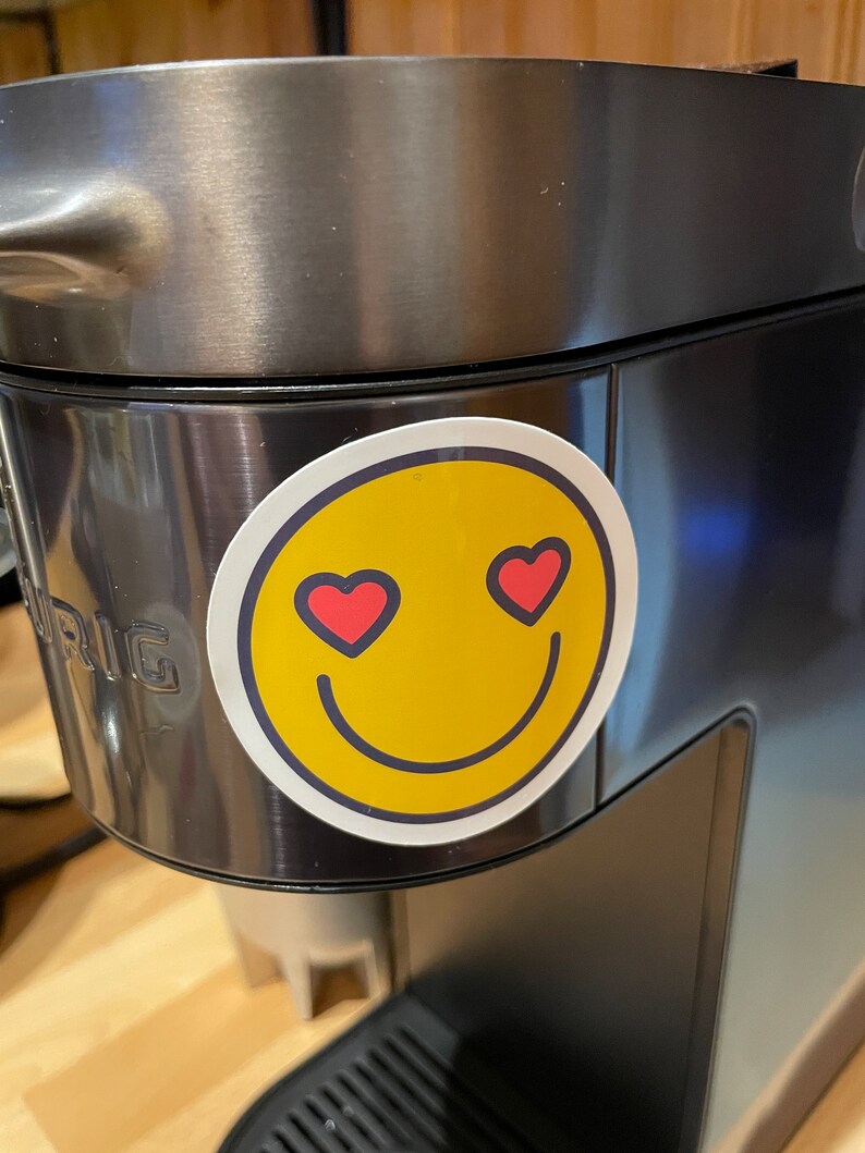 Emoji Emoji Sticker in Love Love Emoji Sticker Waterproof Sticker in ...