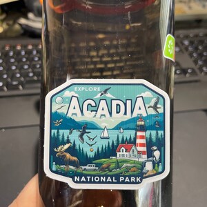 Acadia National Park, Stickers, Weatherproof Sticker, Travel Journal ...