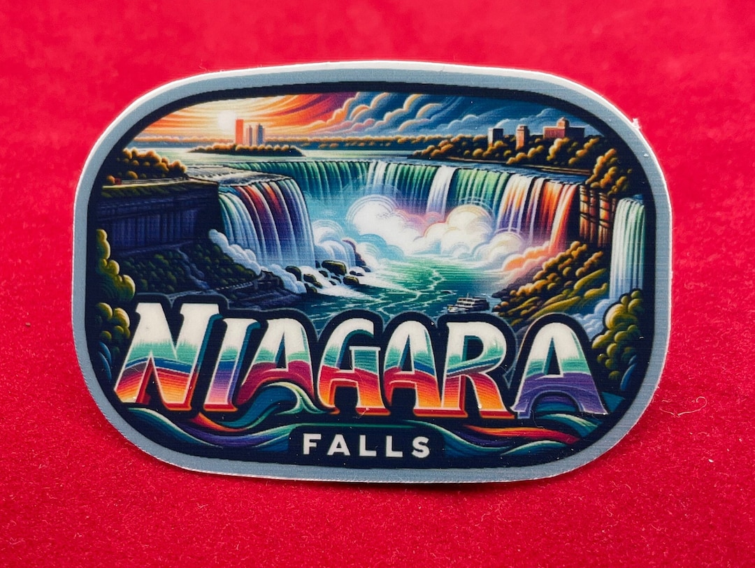 Niagara Falls, Stickers, Weatherproof Sticker, Travel Journal, Suitcase ...