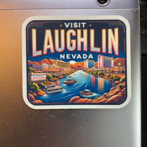 Laughlin, Nevada, Stickers, Weatherproof Sticker, Travel Journal ...