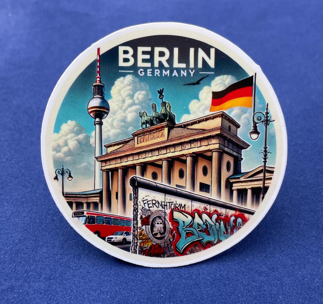 Berlin, Germany, Stickers, Weatherproof Sticker, Travel Journal ...
