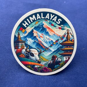 Himalayas, Stickers, Weatherproof Sticker, Travel Journal, Suitcase ...