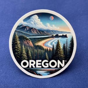 Oregon, Stickers, Weatherproof Sticker, Travel Journal, Suitcase ...
