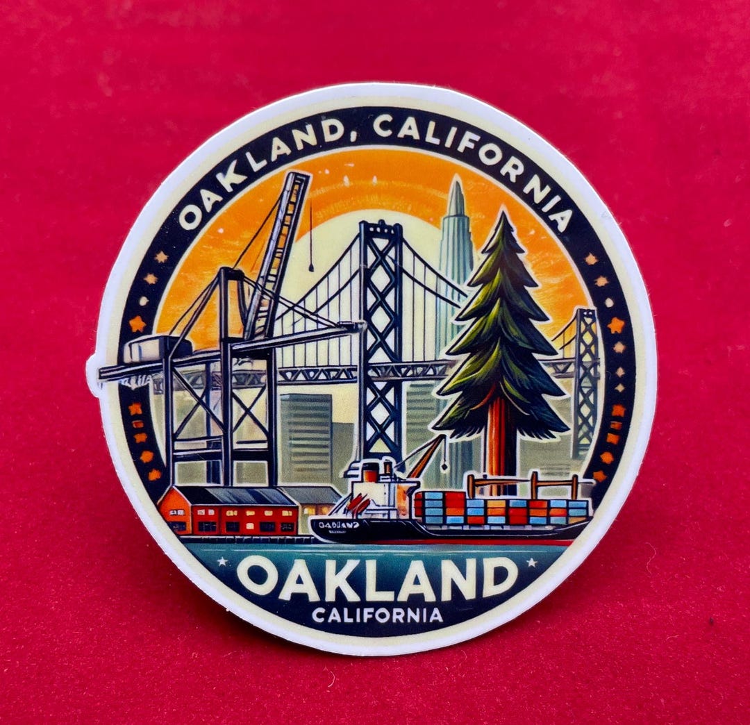 Oakland ,california, Stickers, Weatherproof Sticker, Travel Journal ...