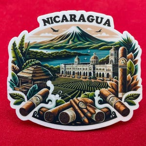 Nicaragua, Stickers, Weatherproof Sticker, Travel Journal, Suitcase ...