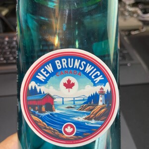 New Brunswick, Canada, Stickers, Weatherproof Sticker, Travel Journal ...