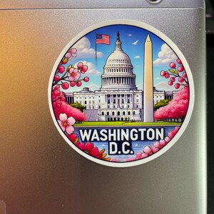 Washington,dc, Stickers, Weatherproof Sticker, Travel Journal, Suitcase ...