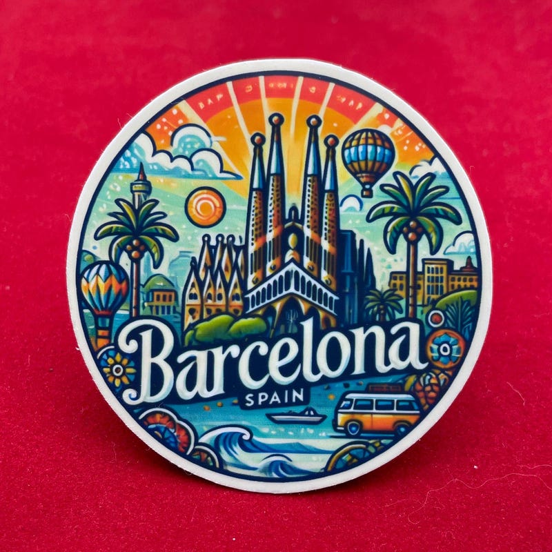 Barcelona Sticker City - Etsy